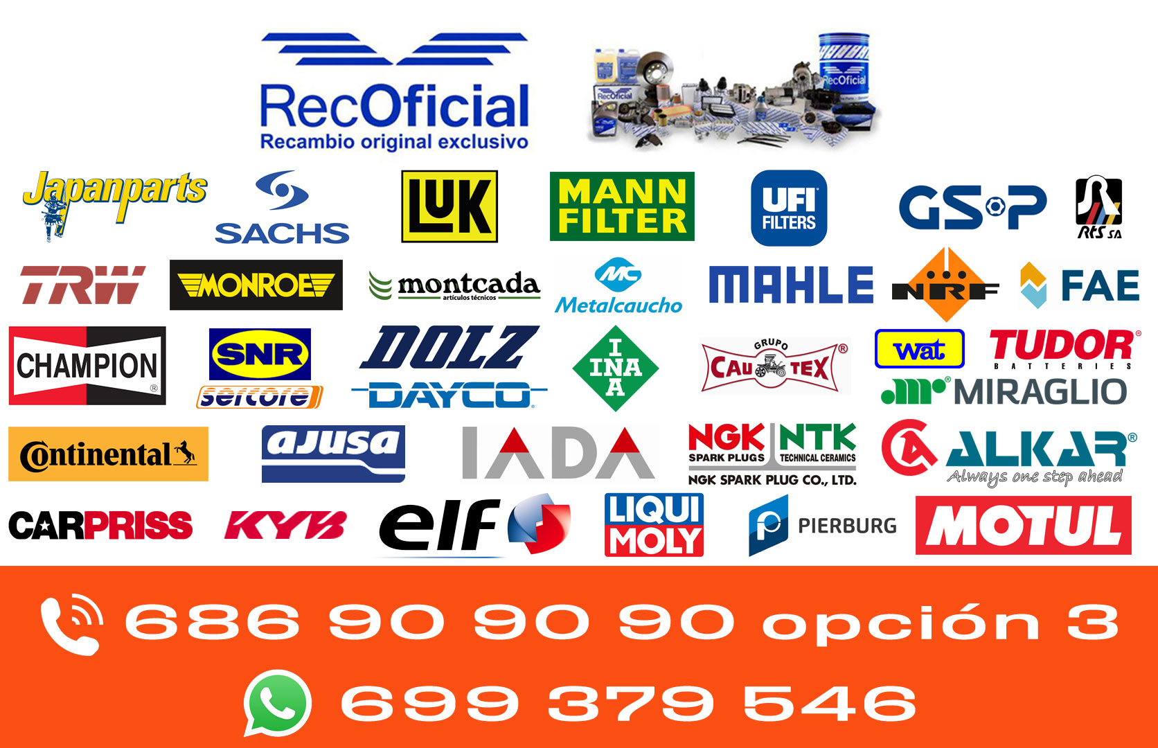 Recambios nuevos – Recambios DT